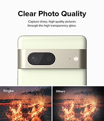 Ringke Camera Glass [3 Pack/Multi-Layer Protection] Compatible with Google Pixel 7 Camera Lens Protector, Tempered Glass Camera Cover