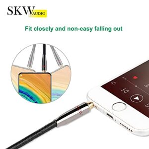 SKW Aux Cable for Car(Hi-Fi Sound),3.5 mm to 3.5 mm Aux Cord/Stereo Audio Cable/Audio Jack Cable/Headphone Cable for Home Stereo,iPhone,iPod,IPad,Echo Dot,Sony & More 3.2ft/1M