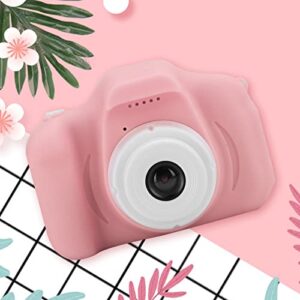 Children Camera,HD Cartoon Digital Video Camera Toy for Children Kids,2.0in IPS Screen,Multiple Cartoon Photo Frames,Taking Photos,Recording Videos,DIY Photos (Pink)