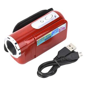 Portable Child DV Camera, 16X Digital Zoom, HD Camera, Support Memory Card, Children's Toys with TFT LCD Sceen (Red)