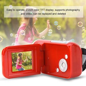 Portable Child DV Camera, 16X Digital Zoom, HD Camera, Support Memory Card, Children's Toys with TFT LCD Sceen (Red)