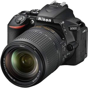 Nikon D5600 DSLR Camera with 18-140mm Lens (1577) + Nikon 70-300mm Lens + 64GB Memory Card + Case + Corel Photo Software + EN-EL14 A Battery + Card Reader + HDMI Cable + Cleaning Set + More (Renewed)