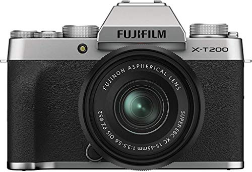 Fujifilm X-T200 Mirrorless Digital Camera w/XC15-45mm Kit - Silver