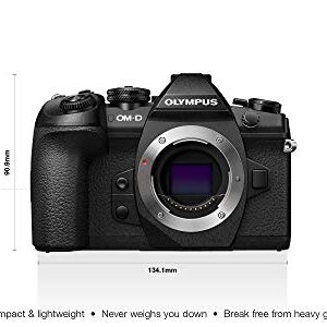 Olympus OM-D E-M1 Mark II, Micro Four Thirds System Camera, 16 Megapixels, 5-Axis Image Stabilizer, Electronic Viewfinder, Black