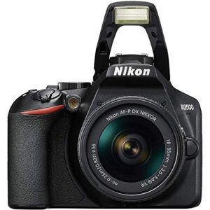 Nikon D3500 DSLR Camera with 18-55mm and 70-300mm Lenses (1588) + 64GB ExtremePro Card + 2 x EN-EL14a Battery + Corel Photo Software + Case + Telephoto Lens + More - International Model (Renewed)