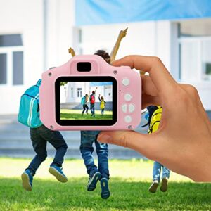 Digital Camera for Kids,1080P Kids Digital Video Camera with 2 Inch IPS Screen and 32GB SD Card for 3-12 Years Boys Girls Gift Birthday Gifts (Pink)