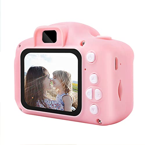 Digital Camera for Kids,1080P Kids Digital Video Camera with 2 Inch IPS Screen and 32GB SD Card for 3-12 Years Boys Girls Gift Birthday Gifts (Pink)