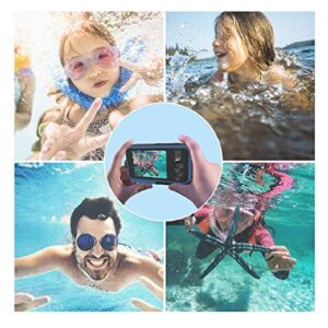 Waterproof Digital Camera for Snorkeling 24 MP Video Recorder Full HD 1080P Bundle with Swimming Goggles, 32GB SD Card, Floating Wrist Strap. DV Recording Point and Digital Shoot, Dual Screen.