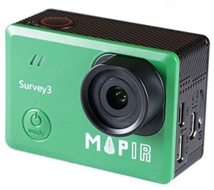 mapir survey3n ndvi mapping camera nir near infrared filter 8.25mm f/3.0 no distortion narrow angle gps touch screen 2k 12mp hdmi wifi pwm trigger drone mount