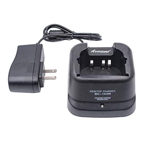 BC-144N Charger Compatible for ICOM Radio IC- A6 IC-A24 IC-F3GT IC-F4GT IC-F30GT IC-F40GT IC-F11 IC-F21 IC- V8 IC-V82 IC-U82 BP-209N BP-210N BP-222N