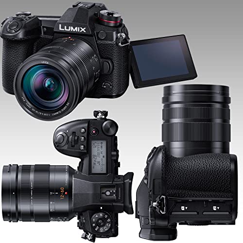 Ultimaxx Advanced Panasonic Lumix G9 with 12-60mm f/2.8-4 Lens Bundle - Includes: 2X 128GB Ultra Memory Cards, 2X Replacement Batteries, LED Light Kit, Pro-4 Gadget Backpack & Much More (37pc Bundle)