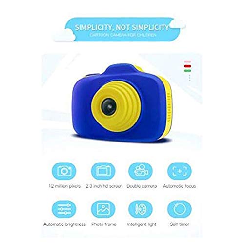 LKYBOA Kids Camera,Mini Digital Camera 2.3 Inch Cartoon Cute Camera Toys Children 1080P Camera Children Camera Birthday Shockproof Digital Video (Color : Green)