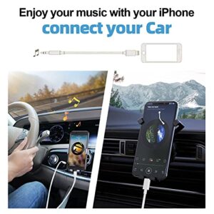 ONGAHON Aux Cord for iPhone 6.6FT,MFi Certified Long Aux Cable for Car Home Stereo,Speaker,Headphones Compatible for iPhone 14 13 12 11 Pro Max 5 6 7 8 Plus X XR XS iPad iPod