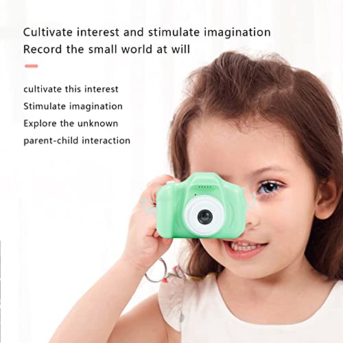 ADIDEO Upgrade Kids Camera Toys for 3 4 5 6 7 8 9 Year Old Girl Christmas Birthday Gift Digital Video Camera,Mini Play Video Camera with 1080P HD 2 Inch Screen with 32GB Card Kids Camera, (Green)