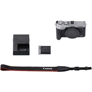 Canon EOS M6 Mark II Mirrorless Digital Camera (Silver) Body Only Kit with Auto (EF/EF-S to EF-M) Mount Adapter + 32GB Sandisk Memory + 100EG Padded Case and More.