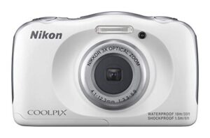 nikon coolpix s33 waterproof digital camera (white) (discontinued by manufacturer) (renewed)