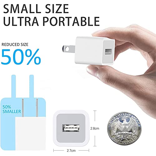 iPhone Charger, 3Pack【Apple MFi Certified】Lightning Cable 3ft iPhone Charger Cords and 3Pack USB Wall Charger Block Travel Plug Cube Adapter Compatible with iPhone 12/11 Pro/Xs/XR/X/8/Plus/13 and More