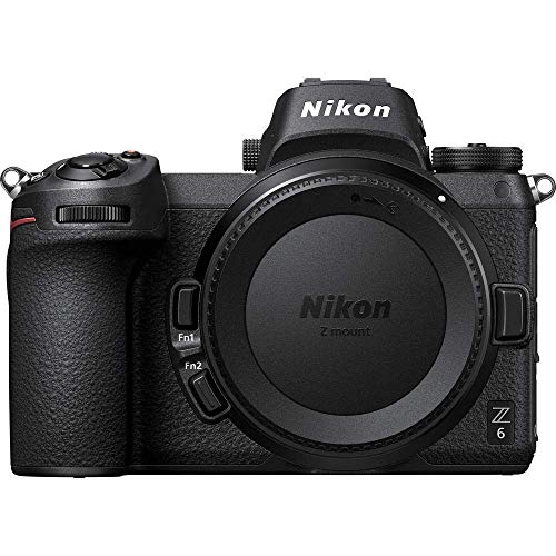 Nikon Z6 24.5MP FX-Format 4K Mirrorless Digital Camera (Body) FTZ Mount Adapter Kit Bundle (Renewed)