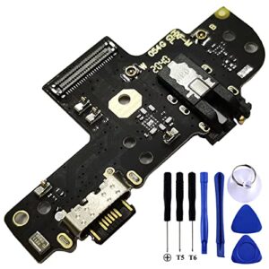 bestdealing moto g stylus 2021 usb charging port flex cable replacement for motorola xt2115 6.8inch charger dock connector pcb board repair part (moto cable)