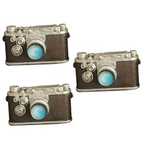 nolitoy 3pcs camera model nativity ornaments for kids poppets for kids home décor camera desktop decoration metal desktop ornament sculpture retro camera model tabletop camera model