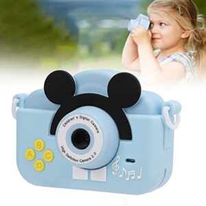 Keenso Kids Camera 2.0 Inch 2MP/1080P Selfie Kids Camera with 32GB Card and Case, Mini Rechargeable Kids Camera, (Sky Blue)