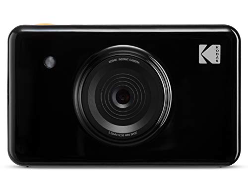 Kodak Mini shot 2 in 1 Wireless Instant Digital Camera and Social Media Portable Photo PRINTER, LCD Display, Premium quality Full Color prints, Compatible w/iOS and Android (Black)