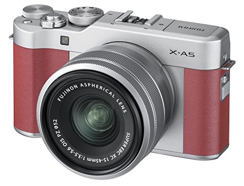 Fujifilm X-A5 Mirrorless Digital Camera w/XC15-45mmF3.5-5.6 OIS PZ Lens - Pink