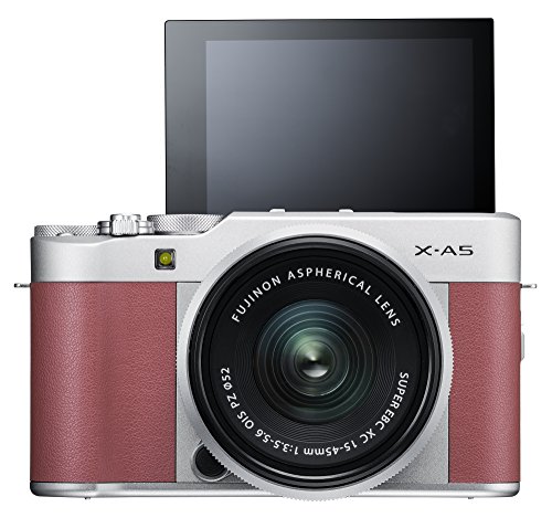 Fujifilm X-A5 Mirrorless Digital Camera w/XC15-45mmF3.5-5.6 OIS PZ Lens - Pink