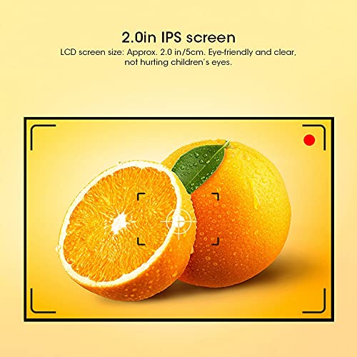 Kids Camera 2.0 Inch 1080P Selfie Kids Camera with 32GB Card, Mini Rechargeable Kids Camera, Ideal Gift for 3-9 Years Old Kids (Pink - Puqing Version)