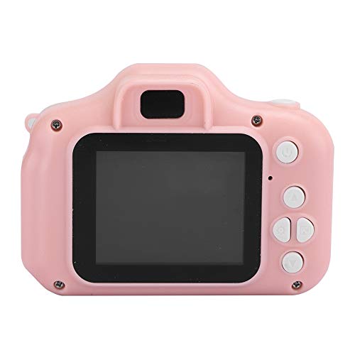 Kids Camera 2.0 Inch 1080P Selfie Kids Camera with 32GB Card, Mini Rechargeable Kids Camera, Ideal Gift for 3-9 Years Old Kids (Pink - Puqing Version)