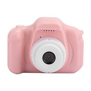 Kids Camera 2.0 Inch 1080P Selfie Kids Camera with 32GB Card, Mini Rechargeable Kids Camera, Ideal Gift for 3-9 Years Old Kids (Pink - Puqing Version)