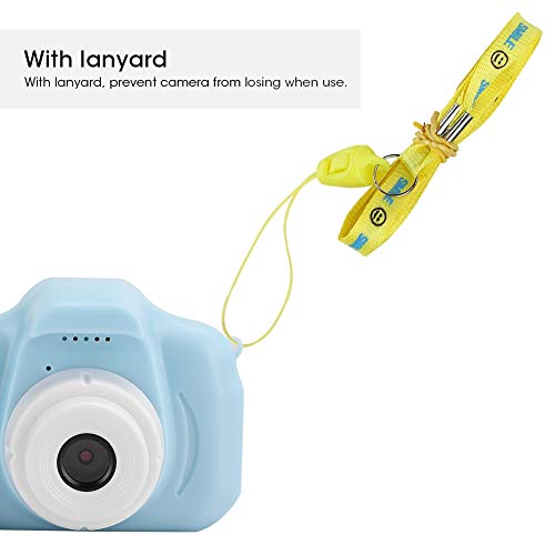 Kids Camera 2.0 Inch 1080P Selfie Kids Camera with 32GB Card, Mini Rechargeable Kids Camera, Ideal Gift for 3-9 Years Old Kids (Blue-Primary Edition)