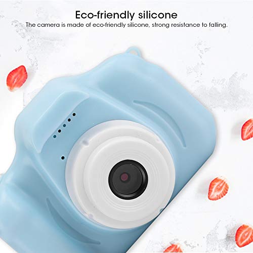 Kids Camera 2.0 Inch 1080P Selfie Kids Camera with 32GB Card, Mini Rechargeable Kids Camera, Ideal Gift for 3-9 Years Old Kids (Blue-Primary Edition)