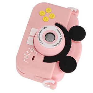 TOPINCN Kids Camera 2.0 Inch 2MP/1080P Selfie Kids Camera with 32GB Card and Case, Mini Rechargeable Kids Camera, (Pink)