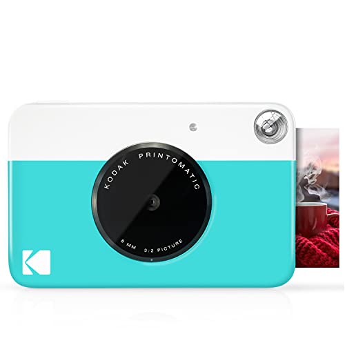 Kodak Printomatic Digital Instant Print Camera (Blue) Print Memories Instantly & Printomatic Digital Instant Print Camera (Green) & Printomatic Digital Instant Print Camera (Black)