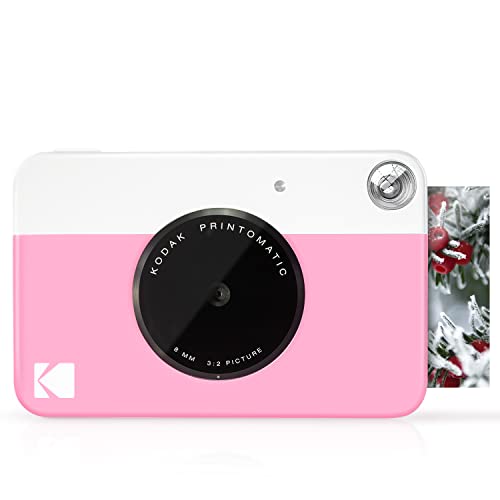 Kodak Printomatic Digital Instant Print Camera (Blue) Print Memories Instantly & Printomatic Digital Instant Print Camera (Pink) & Printomatic Digital Instant Print Camera (Grey)