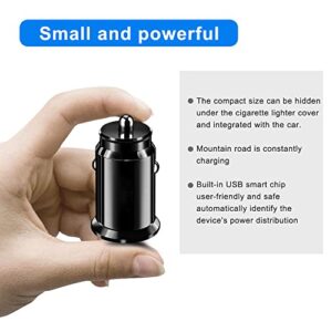 EONLINE 3.1A Charger PD Quick Car Charging Adapter USB C Car Charger Compatible with Samsung/Vivo/iPhone (Black),TE-339PD