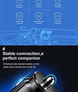 EONLINE 3.1A Charger PD Quick Car Charging Adapter USB C Car Charger Compatible with Samsung/Vivo/iPhone (Black),TE-339PD