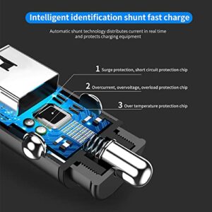 EONLINE 3.1A Charger PD Quick Car Charging Adapter USB C Car Charger Compatible with Samsung/Vivo/iPhone (Black),TE-339PD