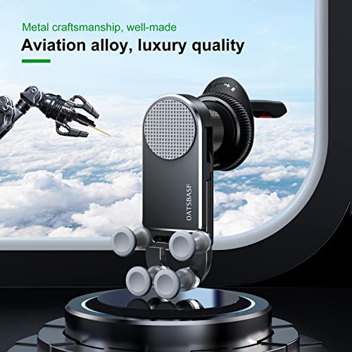 Xuenair Amazing Z Fold Car Mount Universal Z Fold 4 Car Mount Aluminum,Vent Samsung Z Fold 3 Car Mount for Galaxy Z Fold 4 3 2[Without CASE] S21 S20 iPhone 13 pro max 4.7-8" Phones-Black