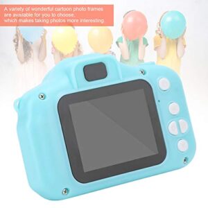 Kids Digital Camera, HD Kids Digital Video Camera, Multifunctional Children's Digital Camera Photo Video with Memory Card Mini Gift (Green 32GB)