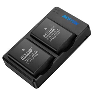 beston 2-pack en-el14 / en-el14a battery packs and rapid usb charger for nikon d3100 d3200 d3300 d3400 d3500 d5100 d5200 d5300 d5500 d5600 df coolpix p7000 p7100 p7700 p7800 cameras