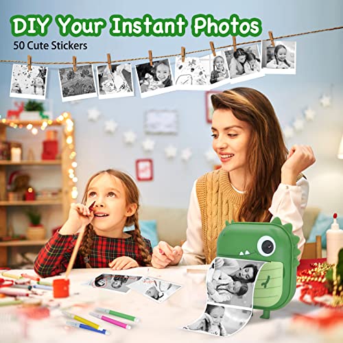 Instant Camera and Refill Paper 5 Rolls