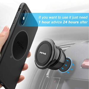 pop-tech Sticky Adhesive Replacement for Magnetic Car Mount, 8PCS Circular Heat Resistant 3M VHB Double Sided Strong Sticker Pads for Magnet Cell Phone Stand & Finger Ring Holder & Socket Grip Mount