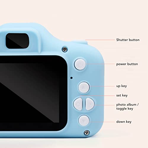 Cute Kids Camera, 400mAh Rounded Body 2in Screen Kids Camera for Outdoor for Indoor