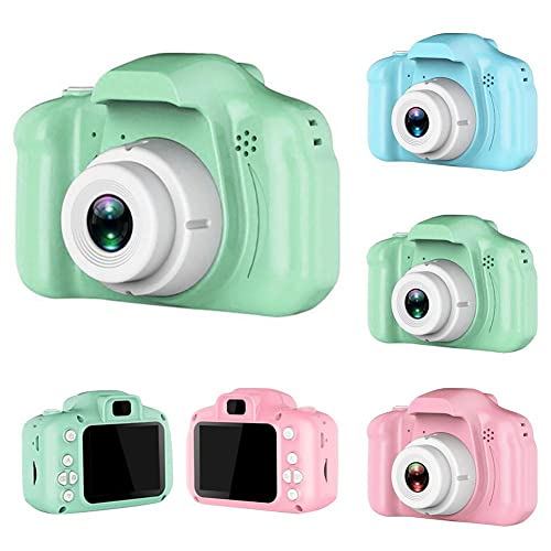 Kids Camera, Christmas Birthday Kids Camera for Boys Girls Age 3-9, Kid Camera for Toddler, Video Camera for Kids, Kids Digital Camera, Kidizoom Camera, Mini Camera for Kids with 32GB SD Card (Green)