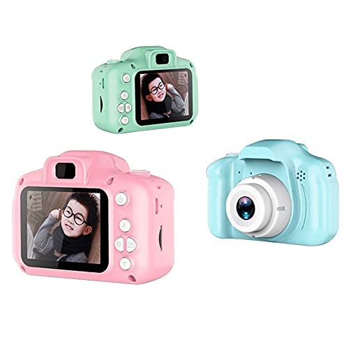 Kids Camera, Christmas Birthday Kids Camera for Boys Girls Age 3-9, Kid Camera for Toddler, Video Camera for Kids, Kids Digital Camera, Kidizoom Camera, Mini Camera for Kids with 32GB SD Card (Green)