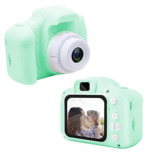 Kids Camera, Christmas Birthday Kids Camera for Boys Girls Age 3-9, Kid Camera for Toddler, Video Camera for Kids, Kids Digital Camera, Kidizoom Camera, Mini Camera for Kids with 32GB SD Card (Green)