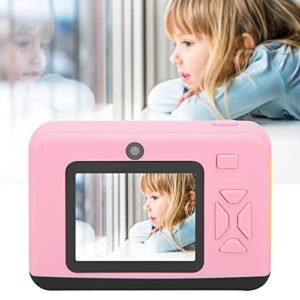 Kids Camera, Multifunction Mini Children Camera Electronic Gift with AntiLost Strap for Recording Videos (Pink)