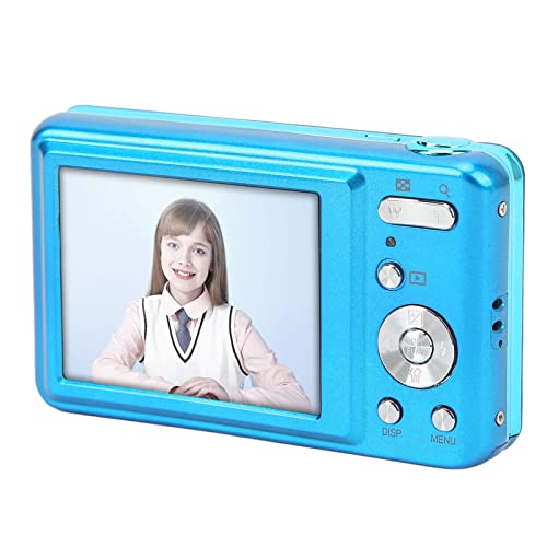 Vbestlife 48MP HD Camera, 2.7in TFT 8X Optical Zoom Portable Digital Camera, for Children Beginners, 750mah Portable Children Video Camera, Support 32GB Memory Card, Gift for Students(Blue)